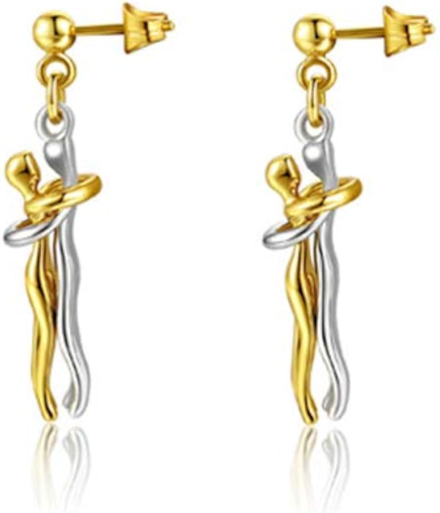 Amazon.com: Hug Earrings Couple Snuggle Drop Earrings Hug Earrings for ...