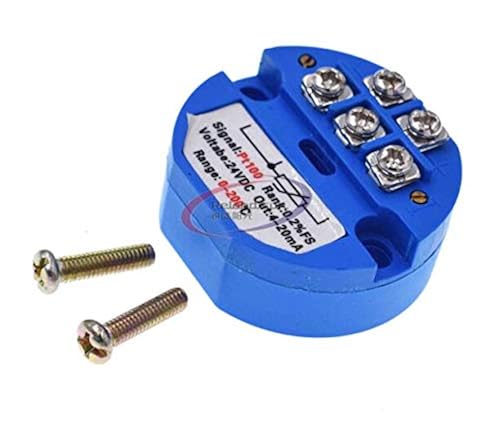 RTD PT100 Temperature Sensor Transmitter DC 24V 0-200 Degree Range ...