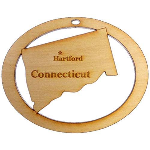 Amazon.com: Personalized Connecticut Ornaments - Connecticut Souvenirs ...