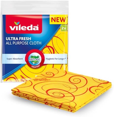 Vileda ULTRA FRESH All Purpose Cloth | Anti-bacterial* | All-Purpose ...