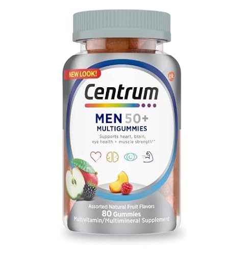 Centrum Silver Men 50+ Multigummies Multivitamin Supplement 80 Gummies ...