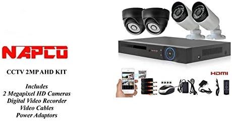 Napco - AHD 4 Channel CCTV Kit (2 Mega Pixels): Buy Online at Best ...