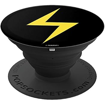 Amazon.com: Marvel Ms Marvel Lightning Bolt Icon - PopSockets Grip and ...
