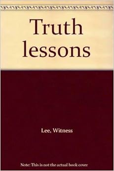 Truth lessons: Amazon.co.uk: Lee, Witness: 9780870832130: Books