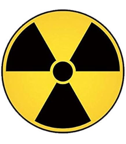 Nuclear Symbol Sticker Nuclear Radiation Warning Stickers - 4 Pack ...