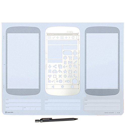 Buy Lzttyee Set of 3 Interactive Android Material App Drawing Template ...