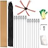 Suninlife Chimney Sweep Kit, 39FT Chimney Cleaning Kit with 12 Nylon ...