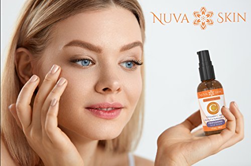 Nuva Skin Vitamin C Serum for Face and Eyes w/Hyaluronic Acid & Liquid ...