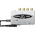 Amazon.com: Behringer U-CONTROL UCA202 Ultra-Low Latency 2 In/2 Out USB Audio Interface with ...