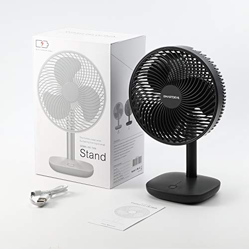SmartDevil Small Desk Fan, Rechargeable Battery Operated Fan with 4 ...