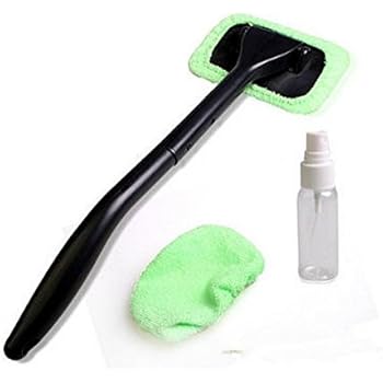 Amazon.com: Windshield Car Glass Cleaner Wiper Handle Wand Microfiber ...