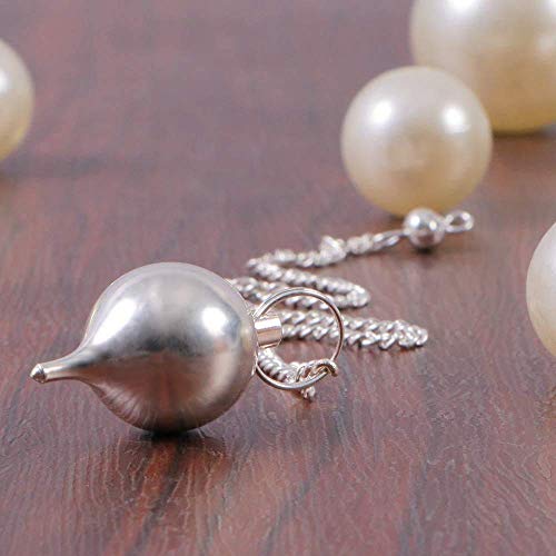 Cosynee Silver Metal Pendulum Healing Dowsing Metaphysical Spiritual - Link Light