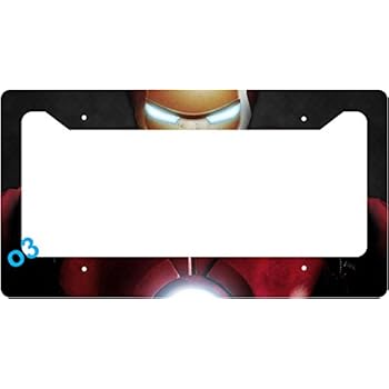 Amazon.com: Iron Man Stark Industries License Plate Frame: Bif Bang Pow!: Automotive