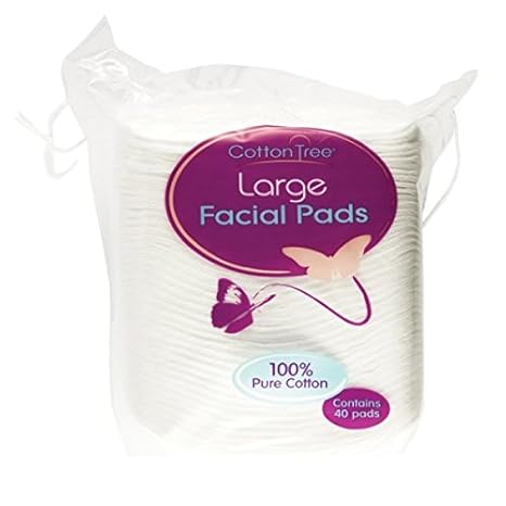 80 Large Cotton wool Facial Pads 2 Packs Of 40: Amazon.co.uk: Kitchen ...