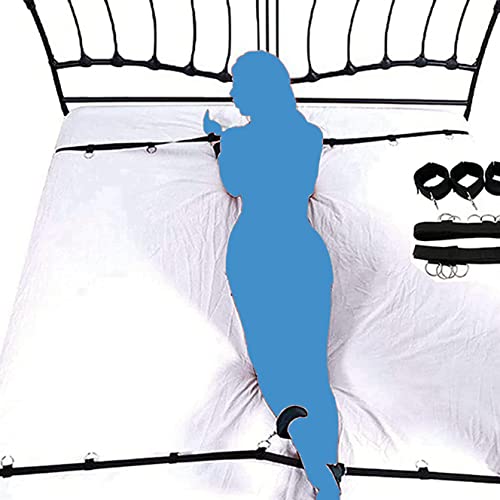 B-BG001 Bed Restraints for Couple Under King Bed Straps Sex Bondaged ...