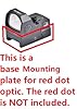 Red dot Optic Pictainny Rail Mount for Holosun 407K, 507K, Holosun ESP ...