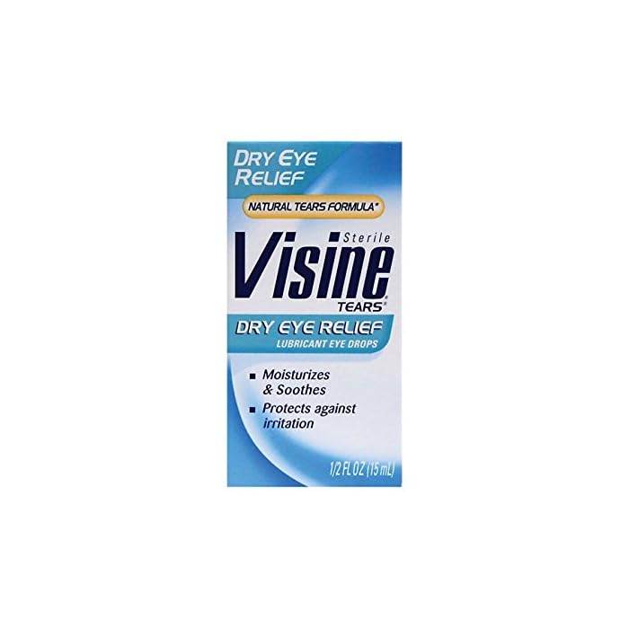 Buy Visine Tears Dry Eye Relief Lubricant Eye Drops - 0.5 oz, Pack of 5 ...