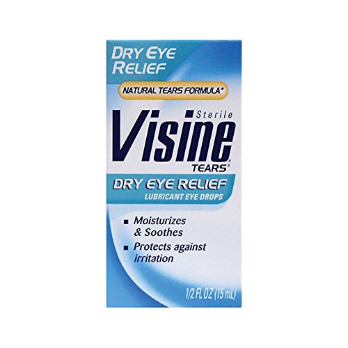 Buy Visine Tears Dry Eye Relief Lubricant Eye Drops - 0.5 oz, Pack of 5 ...