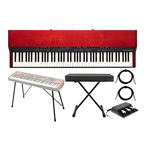 Nord Grand 88-Key Keyboard Bundle with Nord Keyboard Stand, Adjustable ...