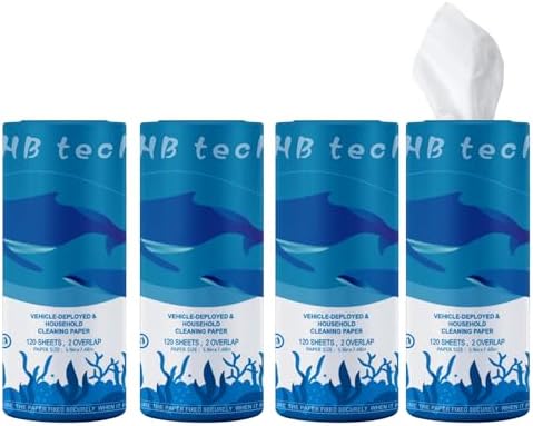 DHB tech Car Tissues Boxes,Fine Fluffy Facial Tissues 4 Boxes of 3 Ply ...