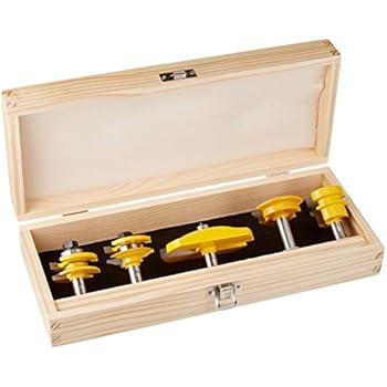 Yonico 12335 3 Bit Raised Panel Cabinet Door Router Bit Set, Ogee Rail ...