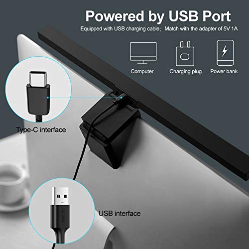 Computer Monitor Light Bar, Screen Light Bar E-Reading LED Task Lamp ...