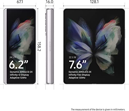 SAMSUNG Galaxy Z Fold 3 5G 256GB T-Mobile Android Cell Phone, 2-in-1 ...