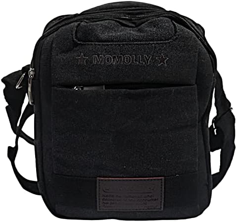 Momolly Synthetic fibers Shoulder&Hand Bag For Men-Black price in Egypt ...