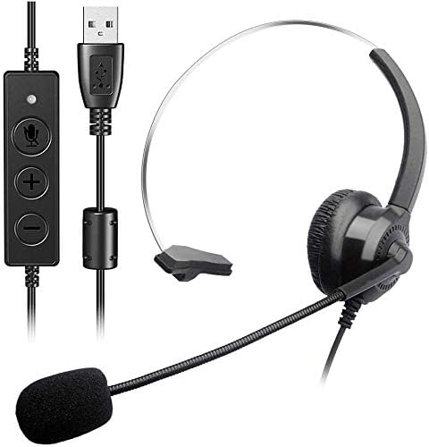 Casque d'ordinateur USB avec Micro, USB antibruit, Casque d'écouteur ...