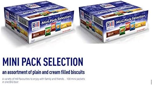 Hill Biscuits Mini Packs 2 Boxes (Each Containing 100 x 3-Packs) 200 ...