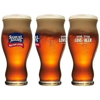 Amazon.com | Samuel Adams Perfect Pint Glass | Set of 2 Glasses: Beer ...