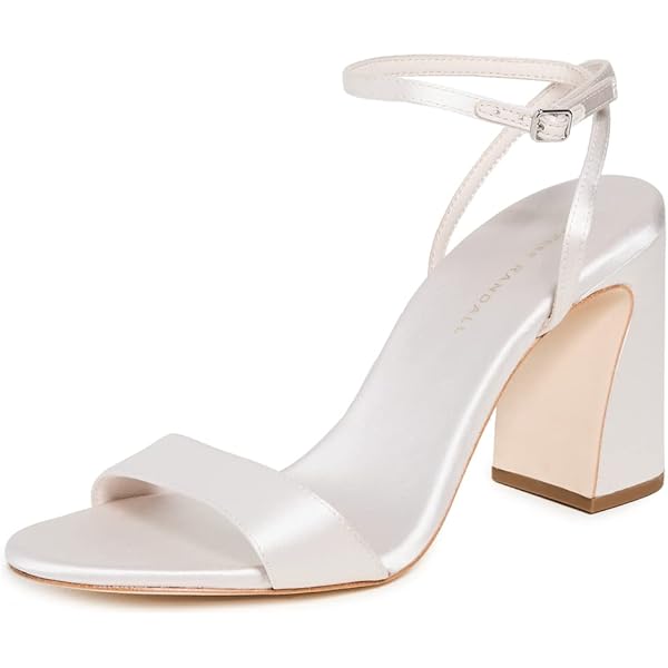 Amazon.com | David Tate Eve Silver Satin 4 M (B) | Heeled Sandals