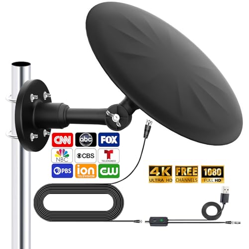Omni Directional TV Antenna Outdoor, Outdoor Antenna for Smart TV, 720 ...
