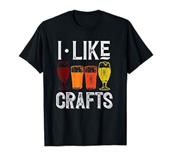 Amazon.com: I Like Crafts Funny Vintage Brewer Craft Beer Shirt: Clothing