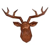 Majestic Copper Deer Statue