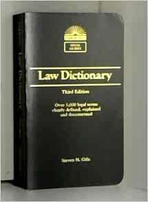 Law Dictionary (Barron's Legal Guides): Steven Gifis: 9780812046335 ...