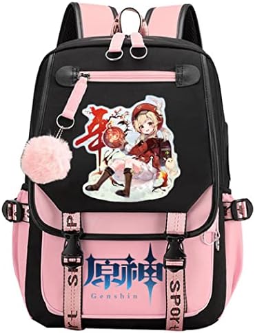 Goodern Compatible for Genshin Impact Backpack with USB Port Anime ...
