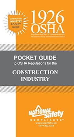 Amazon.com: 1926 OSHA Pocket Guide to OSHA Regulations for the ...