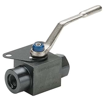 Parker VP506HP-16 Industrial Ball Valve, Straight Thread Ends, Carbon ...