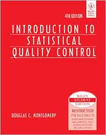 Introduction to Statistical Quality Control: Douglas C. Montgomery: 9788126514717: Amazon.com: Books