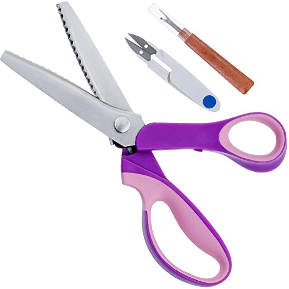 Rovtop Pinking Shears Handled Professional Stainless Steel Dressmaking