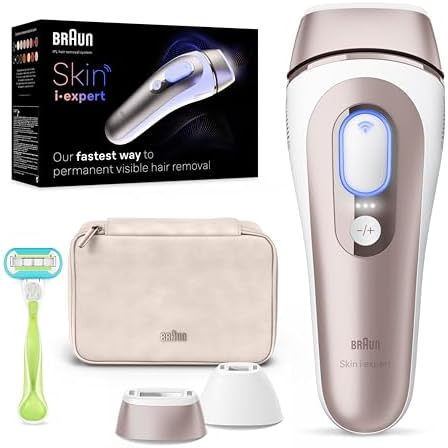 Braun IPL Skin i·expert, at Home Hair Removal, with Free App, Vanity ...