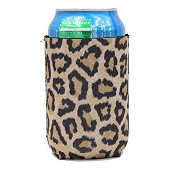 Amazon.com: Leopard/animal Print Can Insulator (12 Pack): Cold Beverage ...