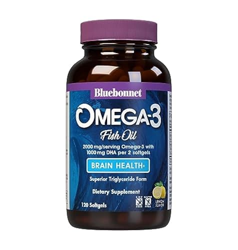 Bluebonnet Nutrition Omega-3 Brain Formula Natural Wild Caught ...