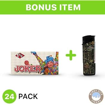 Amazon.com: 1 1/2 Joker Finest Quality Cigarette Papers 3 Booklets ...