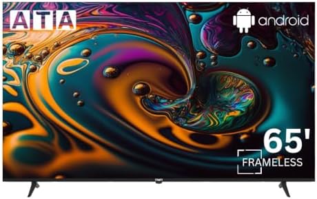 ATA 65 inch Frameless Smart Google TV, Black - ATA65UOS price in Egypt ...