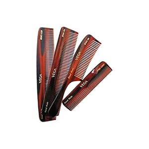 Amazon.com : Vega Set Of 4 Hand Made Comb : Beauty