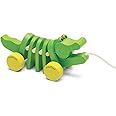 Amazon.com: PlanToys Dancing Alligator Push & Pull Toy - Sustainably ...