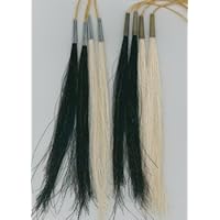 Amazon.com: 8" Horse Hair Scalp Locks Black or White Native Tribal ...