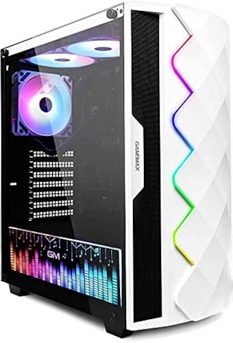 GIM ATX Case, Mid-Tower PC Gaming Chassis, Compact Computer Case with 3 ...